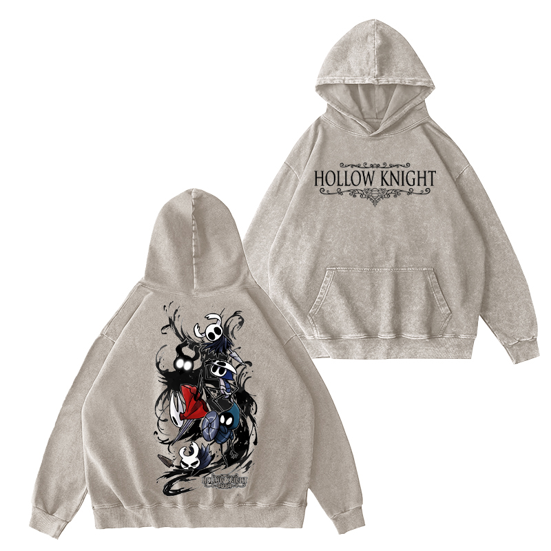 The Nice Hollow Knight Unisex Washed Hoodie