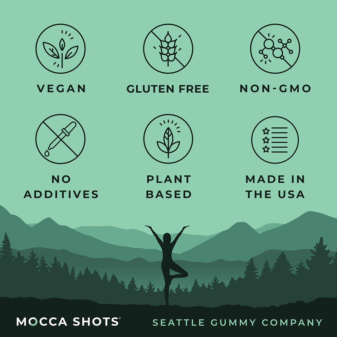 Mocca Shots Caffeine Gummies – 12-Pack-SEATTLE GUMMY COMPANY – Seattle ...