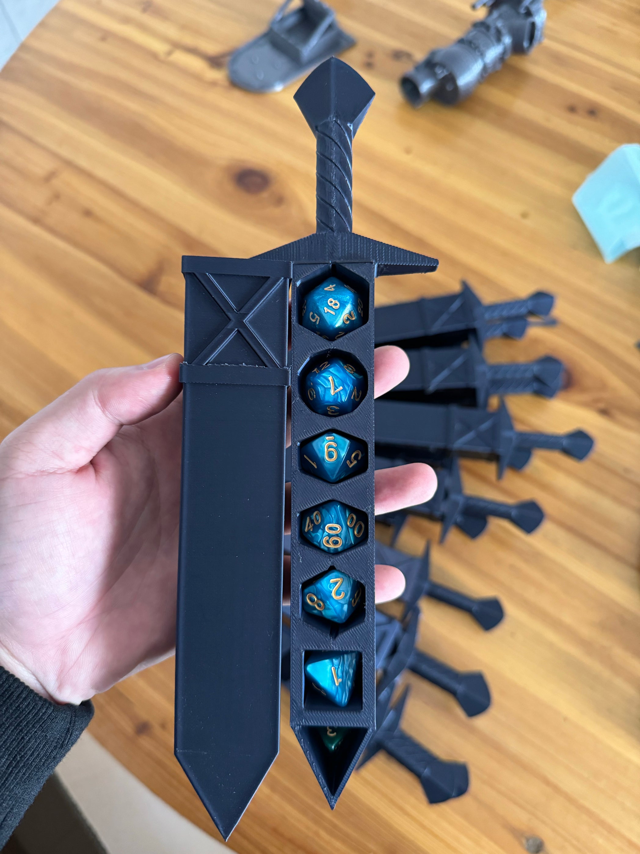 Dragonslayer Sword Dice Holder (Give away a random dice set) – DNDCOCDICE