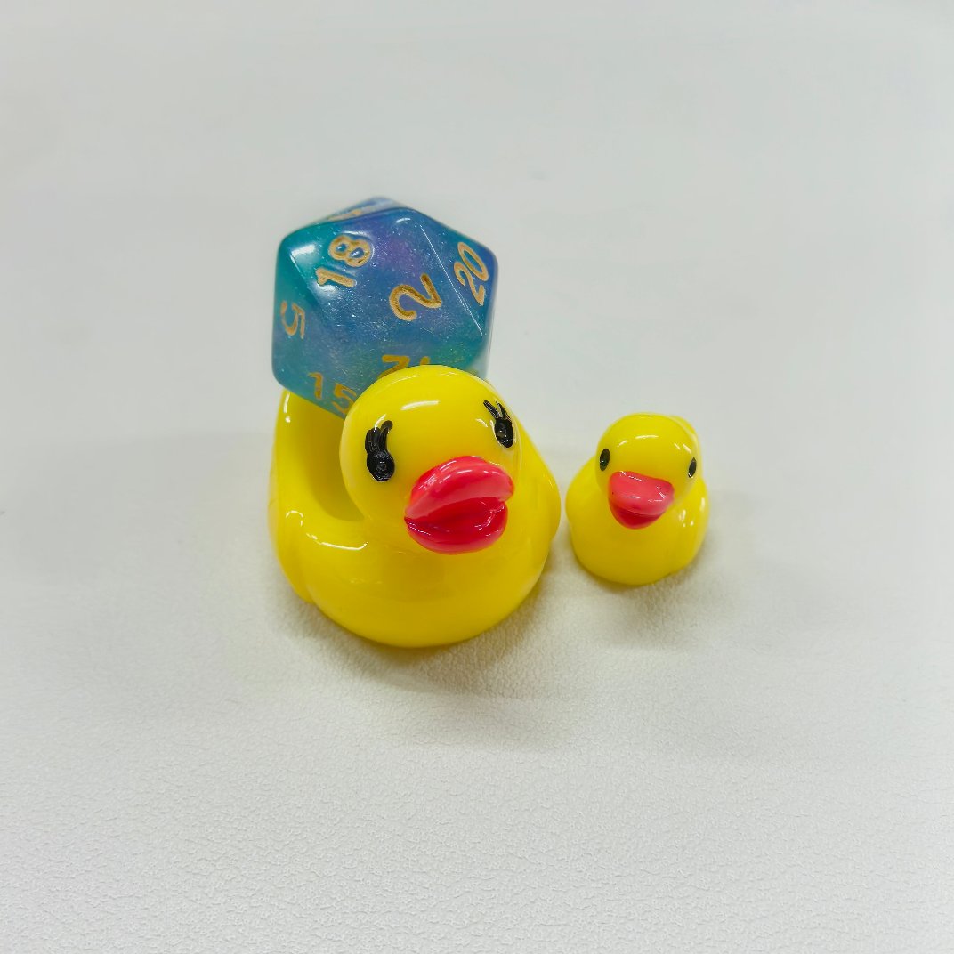Duck D20 dnd dice guardian + Mystery D20 (Random Color) – DNDCOCDICE
