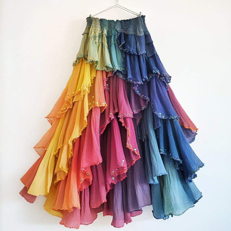 Contrast Color Skirt – viccotte