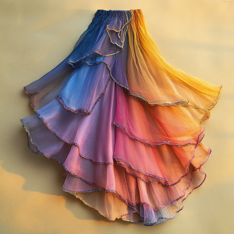 Contrast Color Skirt – viccotte