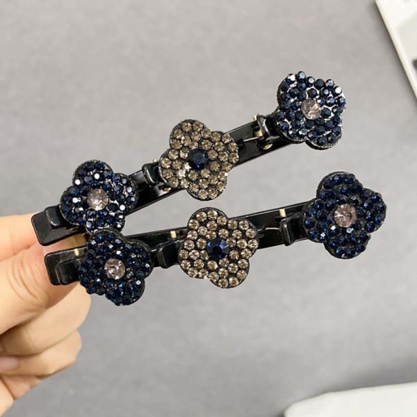 Sparkling Crystal Stone Braided Hair Clips – SageHolm