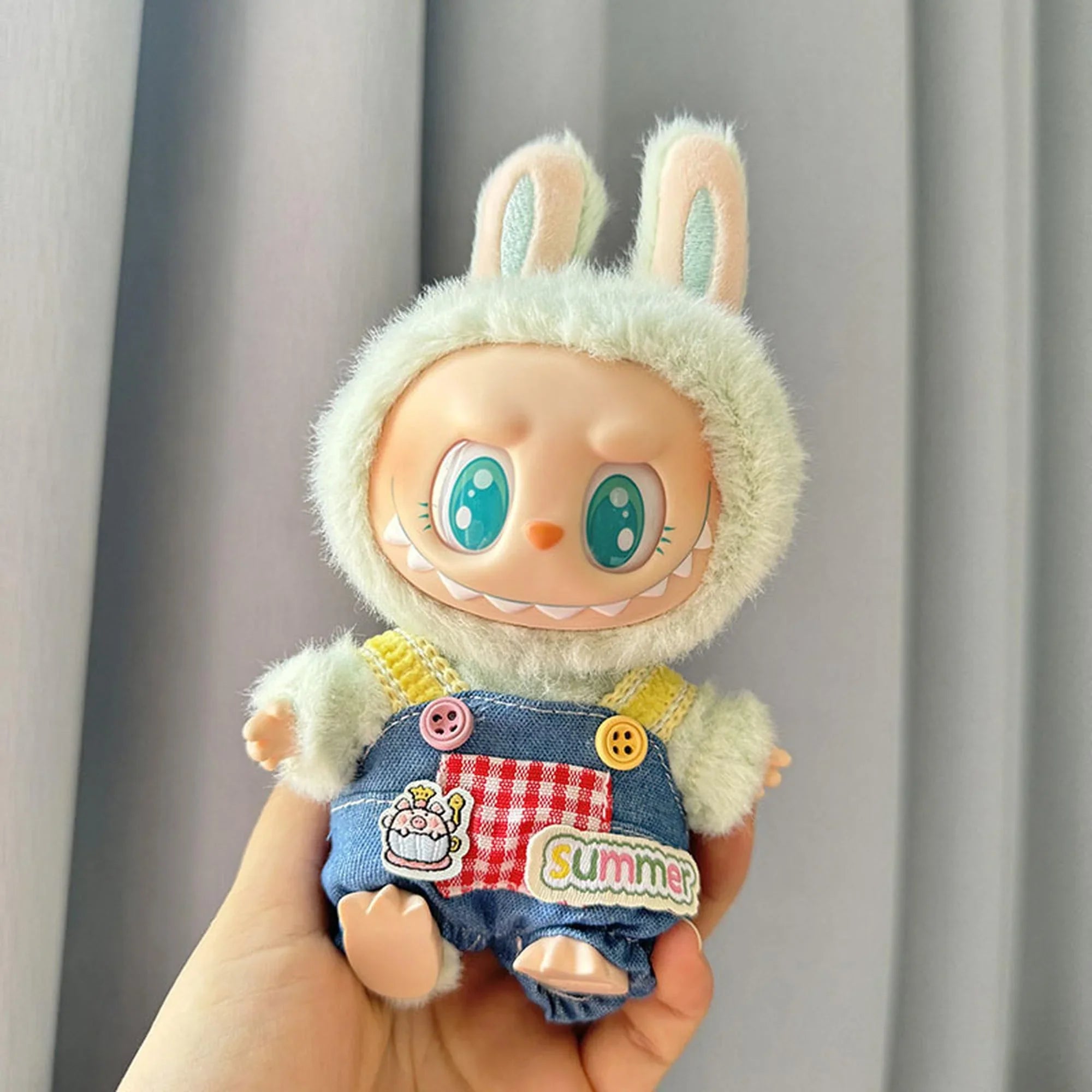 Summer Pig Overalls for LABUBU
