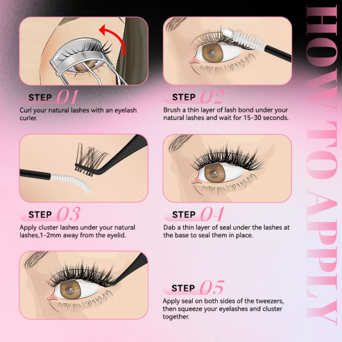 uCoolMe Invisible Band Venus Lash Extension Kit with Bottom Lashes