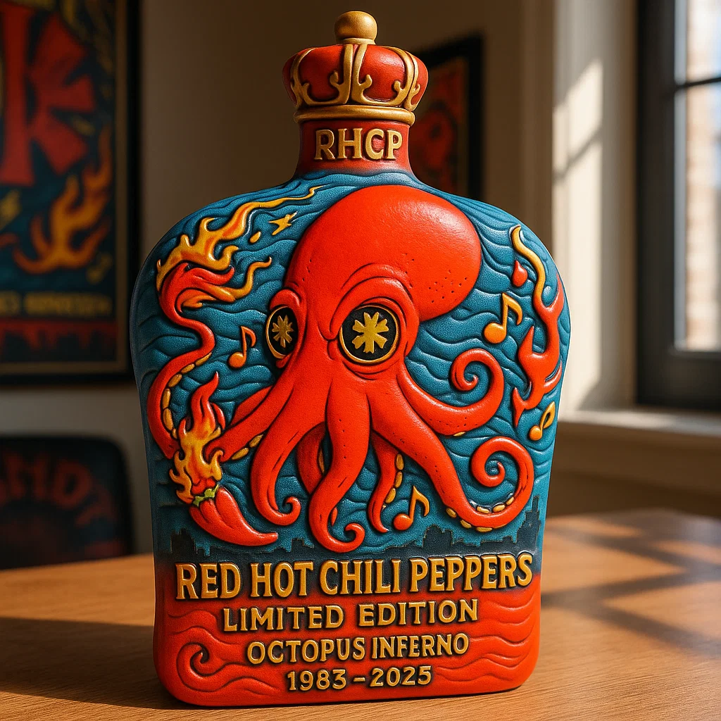 Red Hot Chili Peppers Limited Edition Whiskey Bottle
