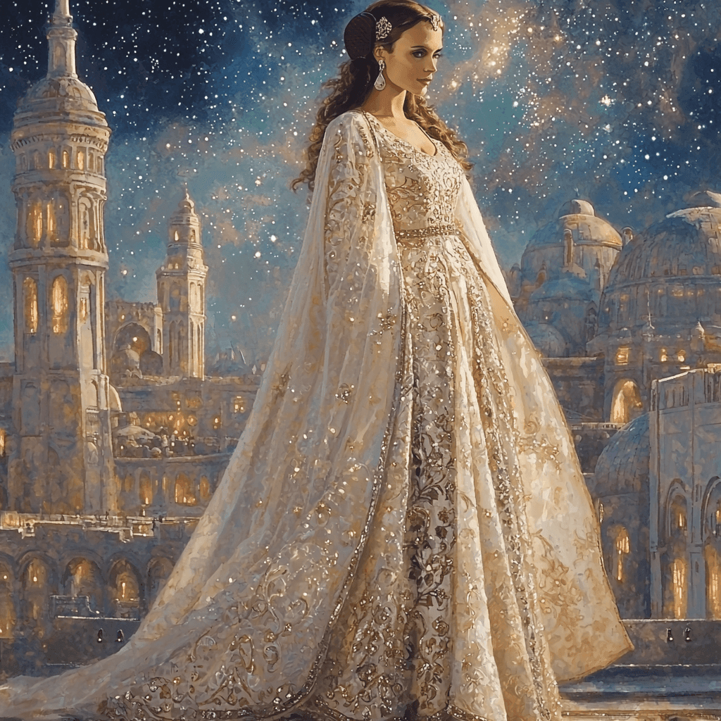 Natalie Portman: The Regal Elegance of Padmé Amidala - DIY Painting By ...