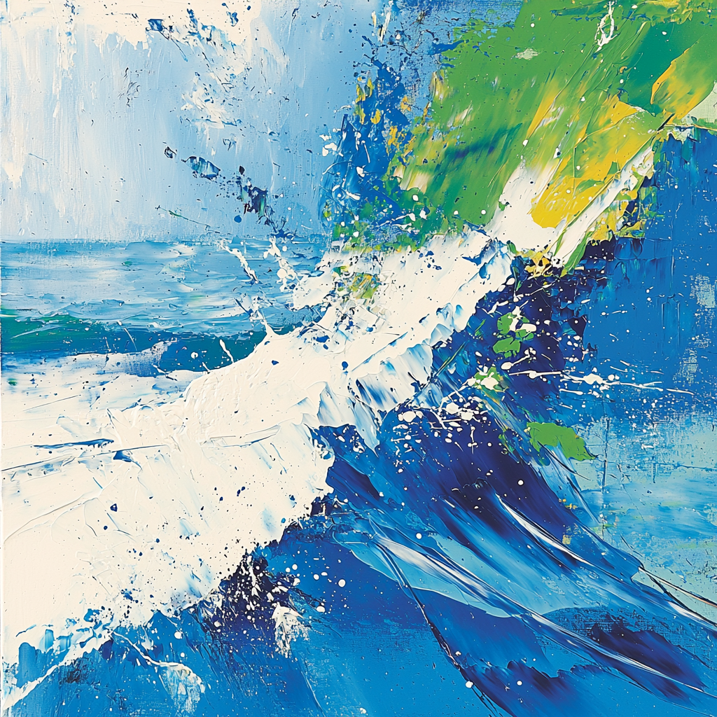 Jackson Pollock Inspired Dynamic Waves of Energy - DIY Painting By ...