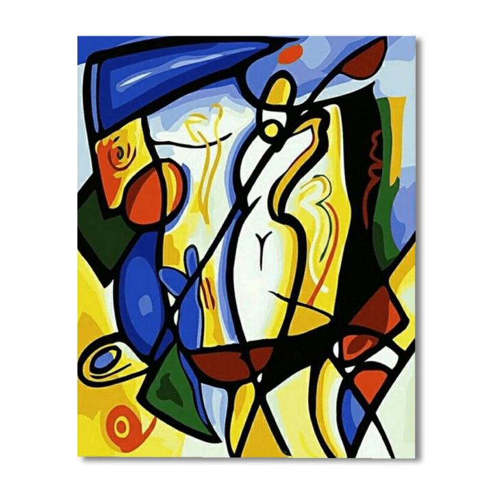Abstract Mosaic Figure Paint By Numbers Painting Kit – Artistry Rack