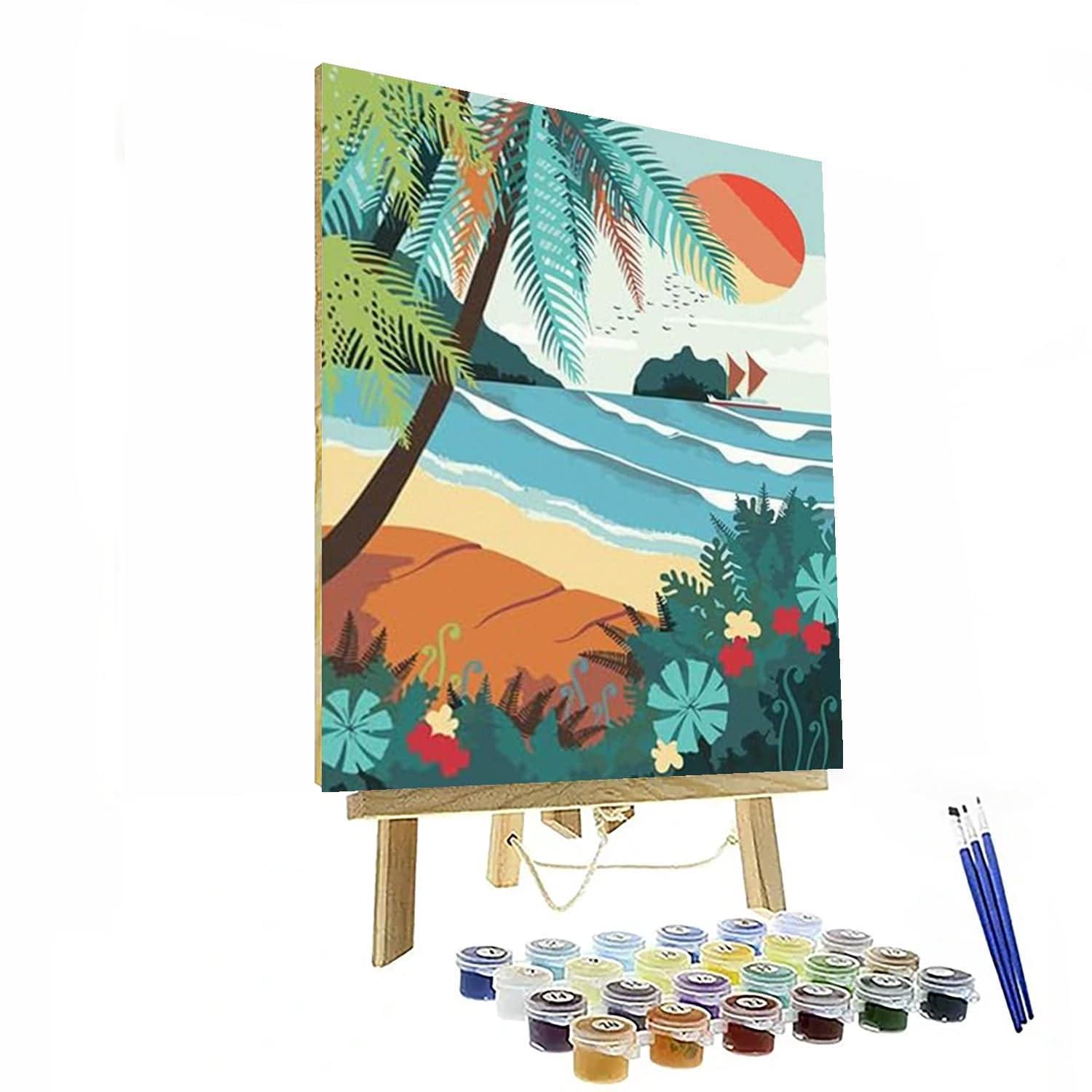 4 Piece Global Scenic Paint By Numbers Kit – Artistry Rack
