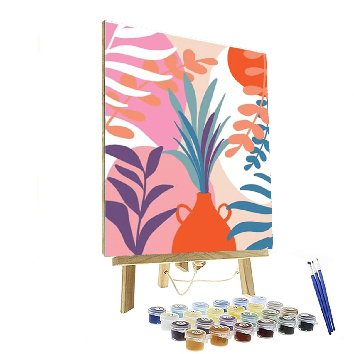 6 Pieces Set Botanical Paint By Numbers Kit – Artistry Rack