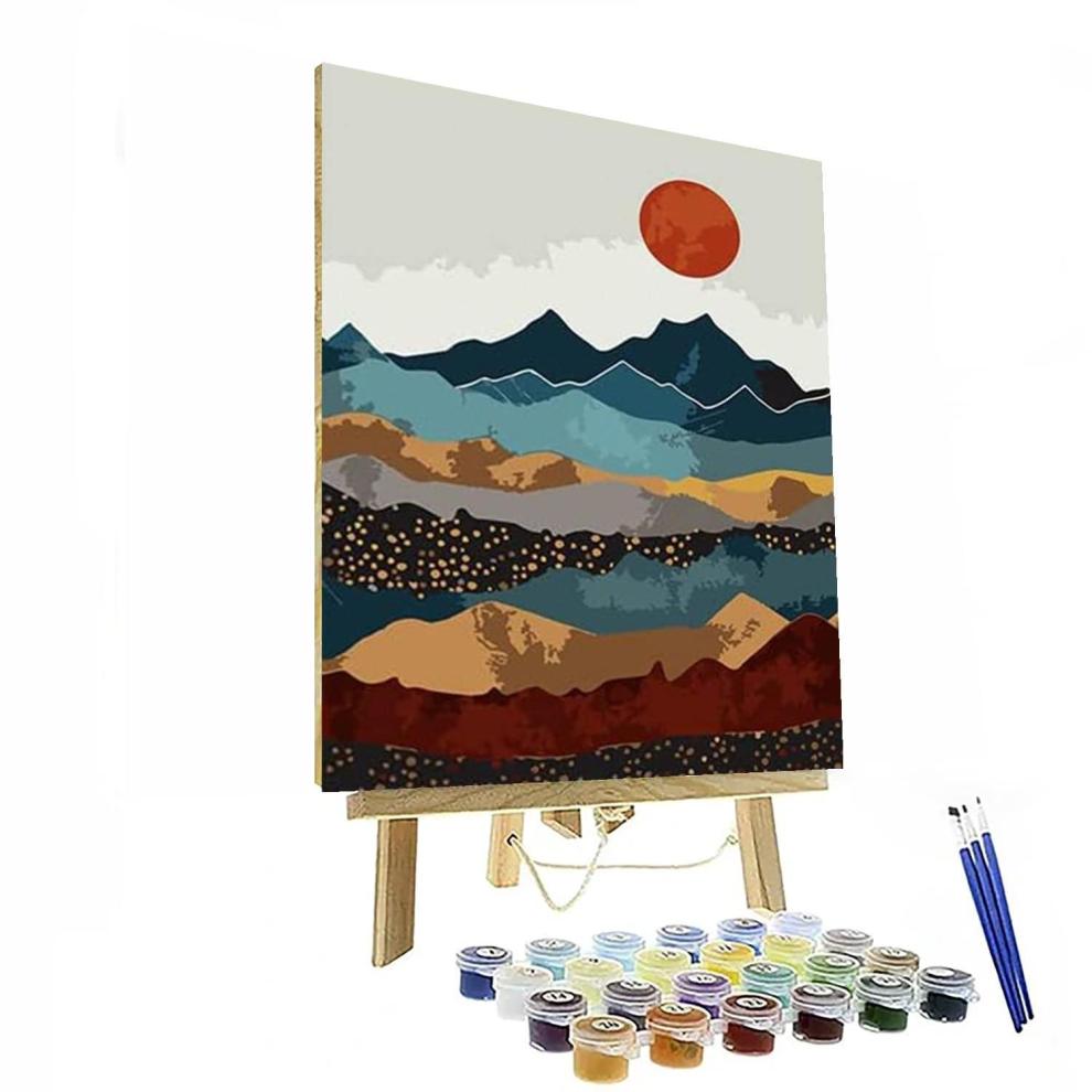 4 Piece Majestic Peaks Paint By Numbers Kit – Artistry Rack