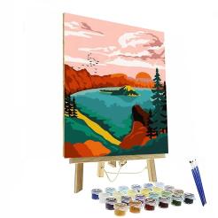 4 Piece Global Scenic Paint By Numbers Kit – Artistry Rack