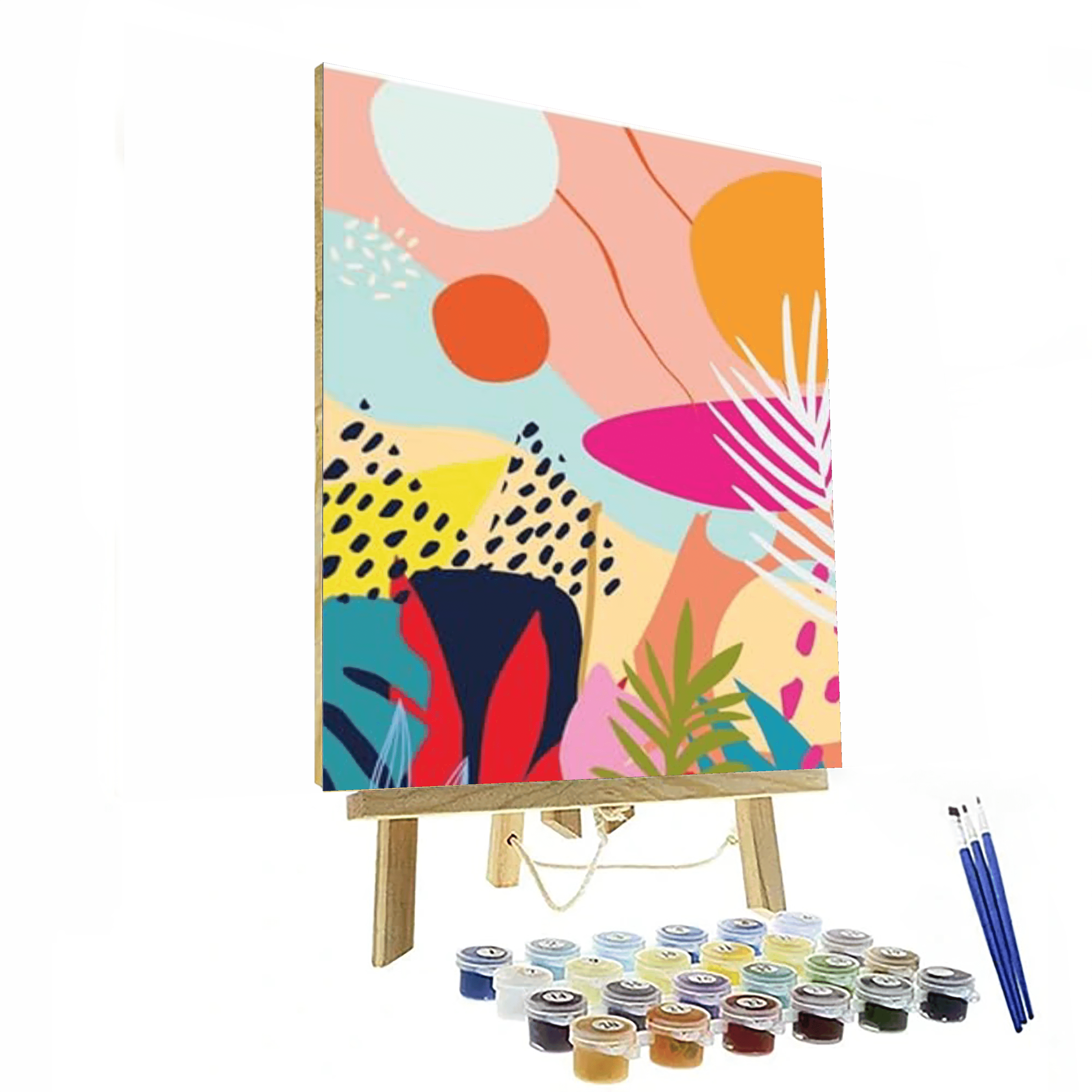 6 Pieces Set Botanical Paint By Numbers Kit – Artistry Rack