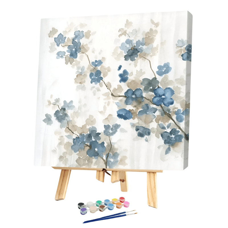 Ink Flower Design Paint By Numbers Kit – Artistry Rack