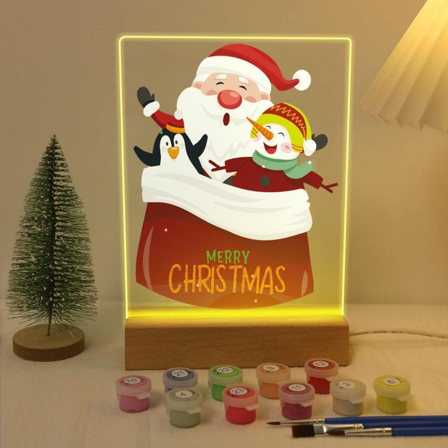LED Santa And Friends Paint By Numbers Kit – Artistry Rack