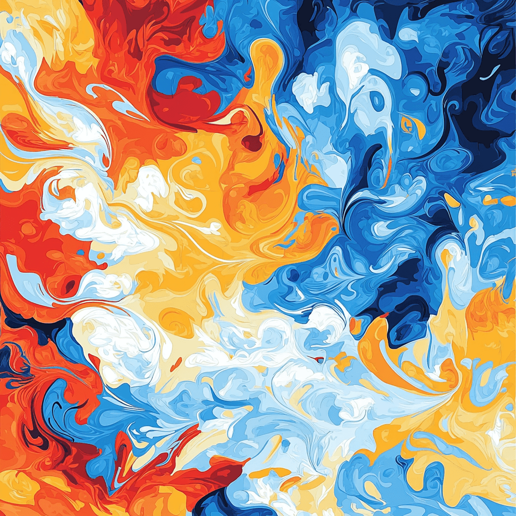 Jackson Pollock Inspired Whirling Dance of Colors - DIY Painting By ...