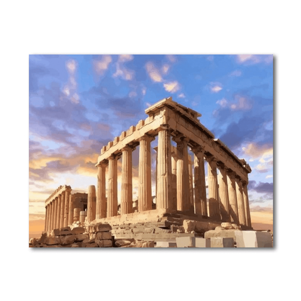 Acropolis Of Athens Paint By Numbers Painting Kit – Artistry Rack