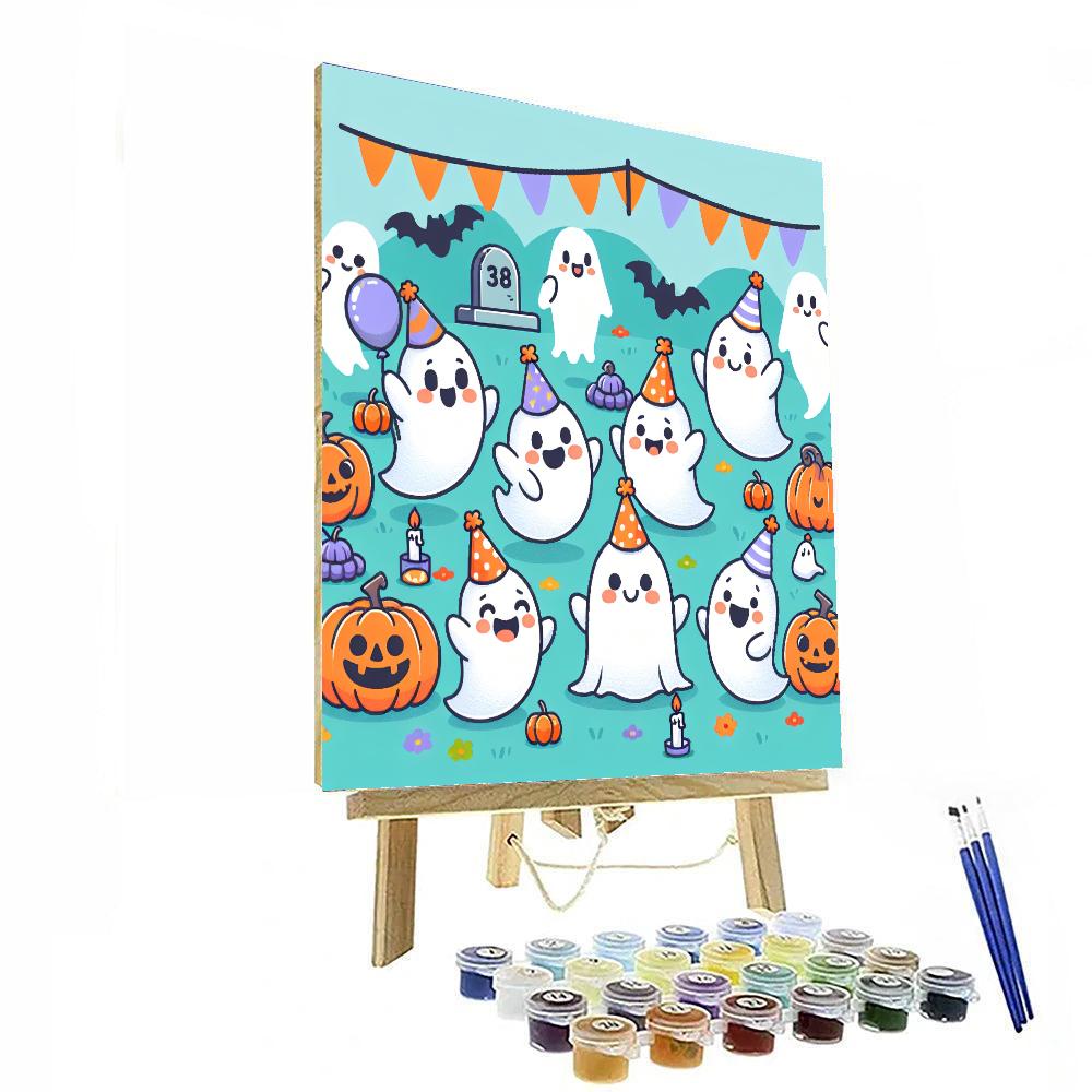 Giggling Ghost Party - DIY Painting By Numbers Kit – Artistry Rack