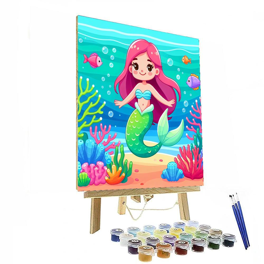 Kind Mermaid Lagoon - DIY Painting By Numbers Kit – Artistry Rack
