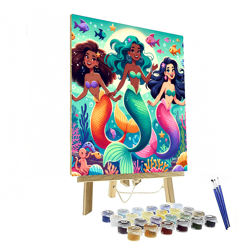 Sassy Mermaids - DIY Painting By Numbers Kit – Artistry Rack