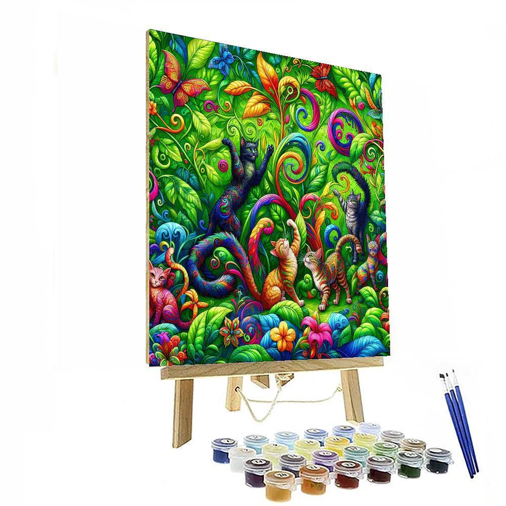 Exotic Feline Fantasy - DIY Painting By Numbers Kit – Artistry Rack