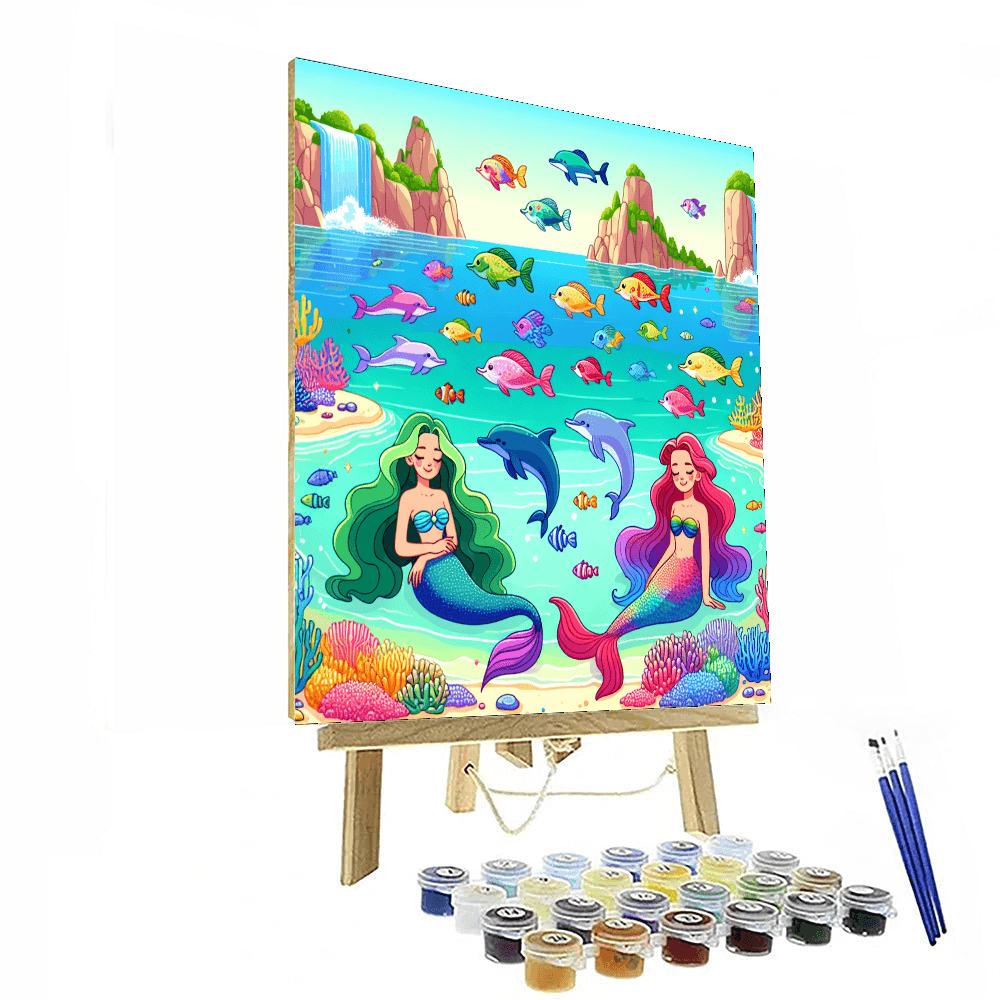 Mysterious Mermaid Lagoon - DIY Painting By Numbers Kit – Artistry Rack