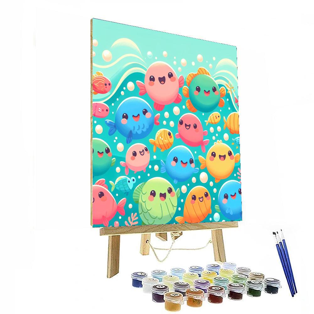 Happy Little Fish - DIY Painting By Numbers Kit – Artistry Rack