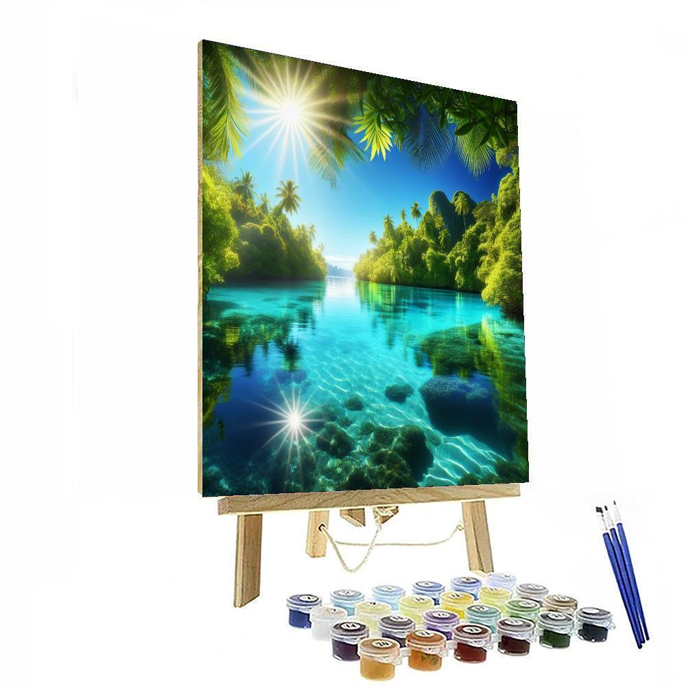Tropical Lagoon - DIY Painting By Numbers Kit – Artistry Rack