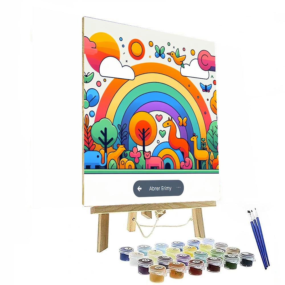 Rainbow Ruckus - DIY Painting By Numbers Kit – Artistry Rack