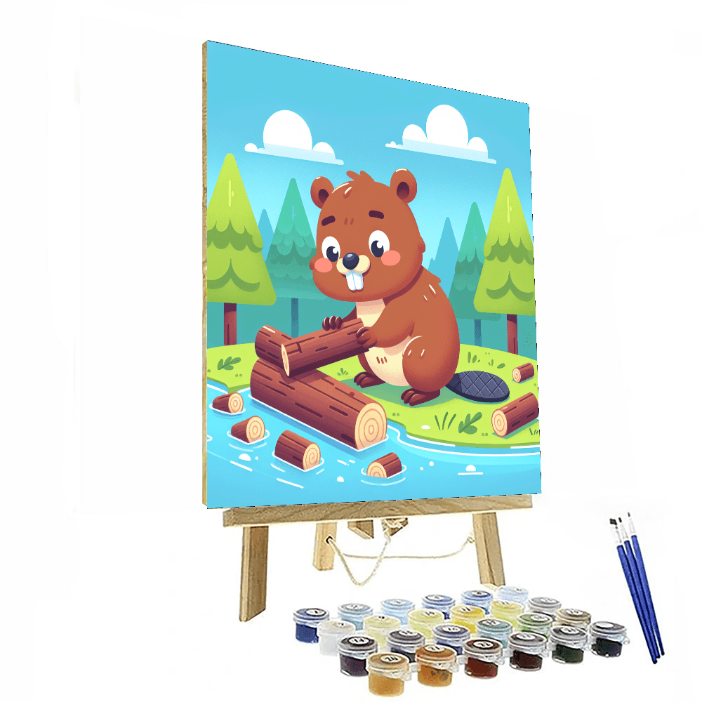 Busy Beavers - DIY Painting By Numbers Kit – Artistry Rack