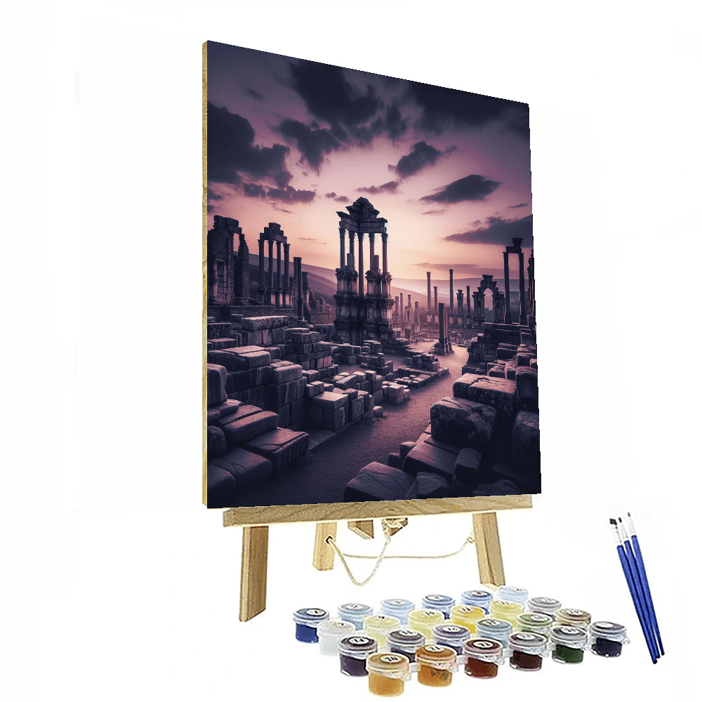 Ancient Ruins at Twilight - DIY Painting By Numbers Kit – Artistry Rack