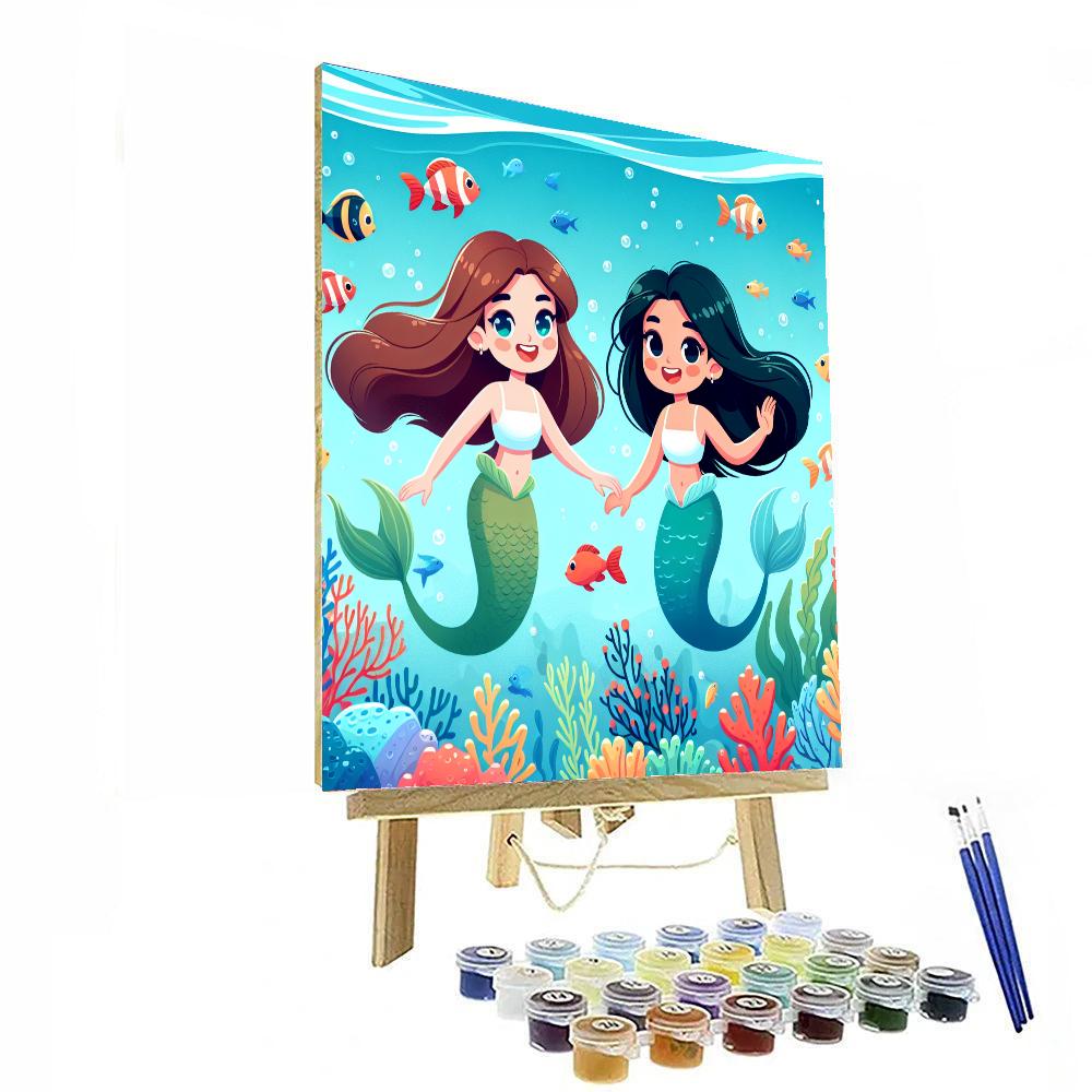 Mischievous Mermaid Cove - DIY Painting By Numbers Kit – Artistry Rack