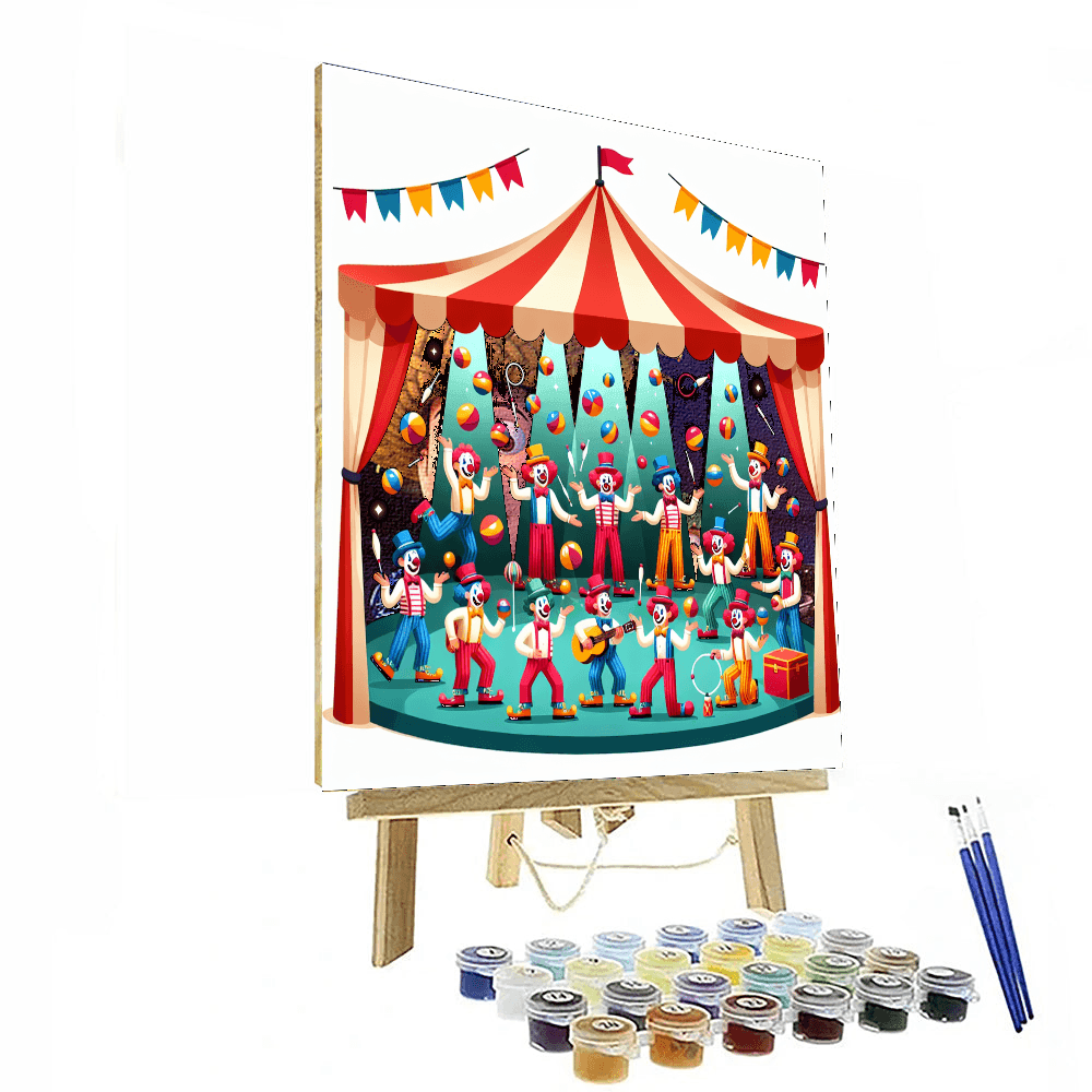 Silly Circus Clown Show - DIY Painting By Numbers Kit – Artistry Rack
