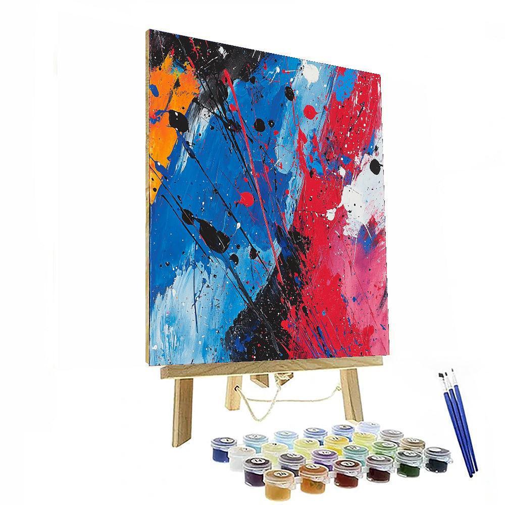 Jackson Pollock Inspired Abstract Motion - DIY Painting By Numbers Kit ...