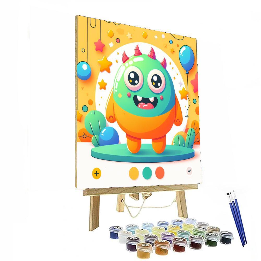 Giggling Monster - DIY Painting By Numbers Kit – Artistry Rack