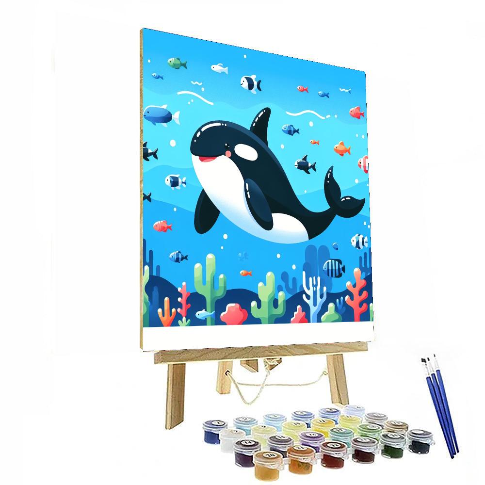 Playful Orca's Ocean Adventure - DIY Painting By Numbers Kit – Artistry ...