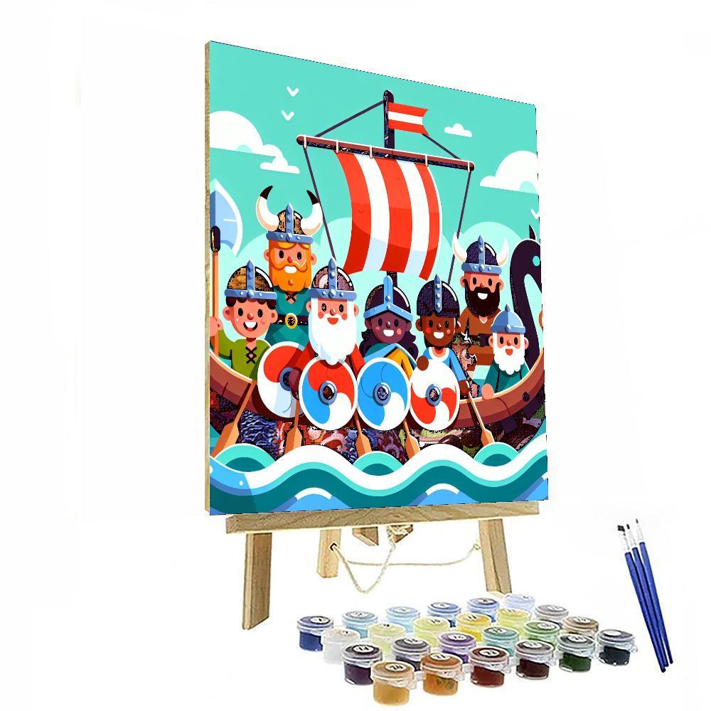 Viking Warrior Adventures - DIY Painting By Numbers Kit – Artistry Rack