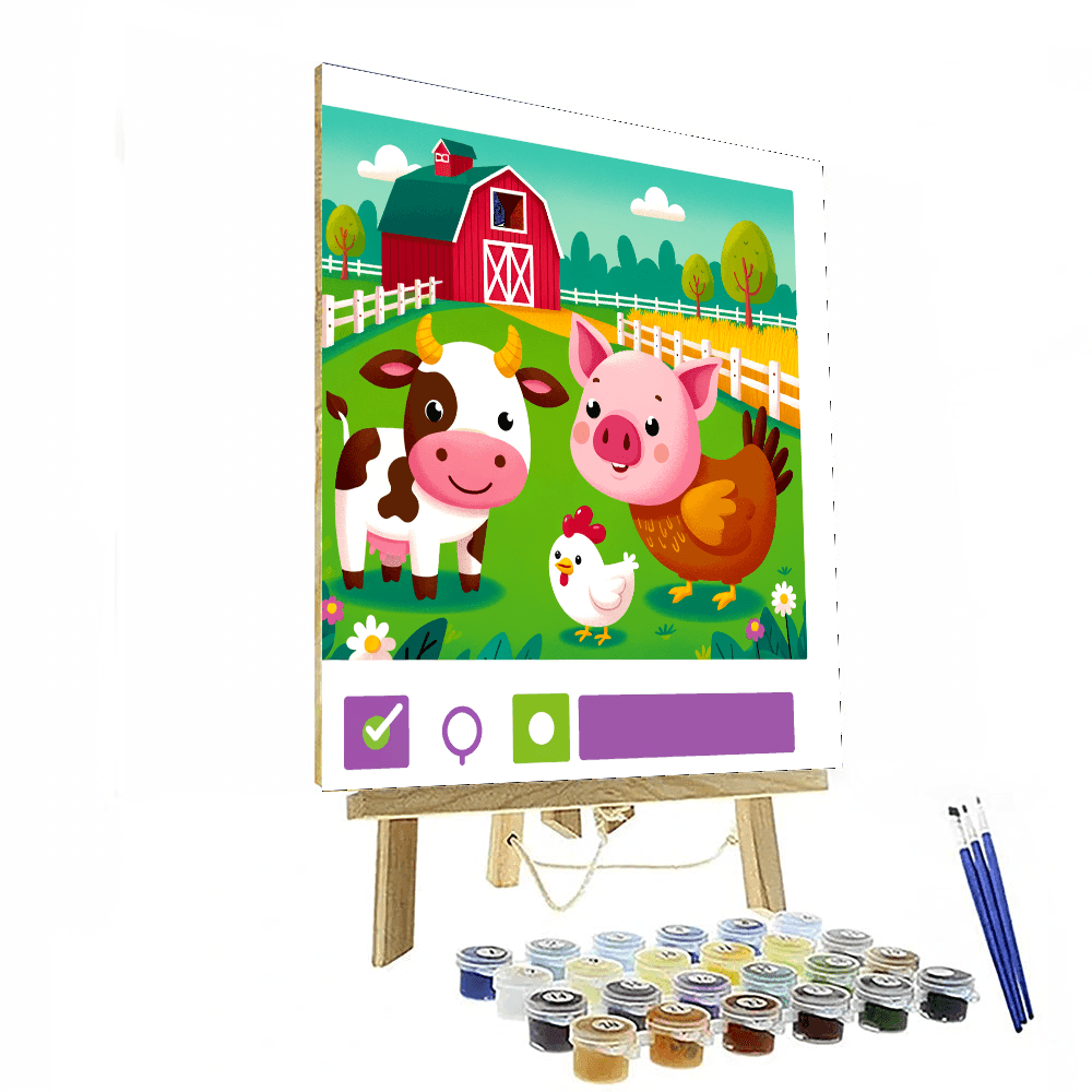 Cute Farm Friends - DIY Painting By Numbers Kit – Artistry Rack