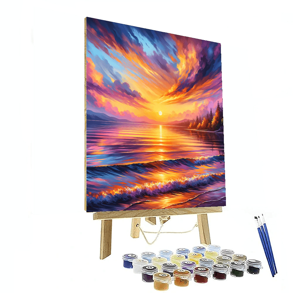 Sunset Serenity at the Lake - DIY Painting By Numbers Kit – Artistry Rack