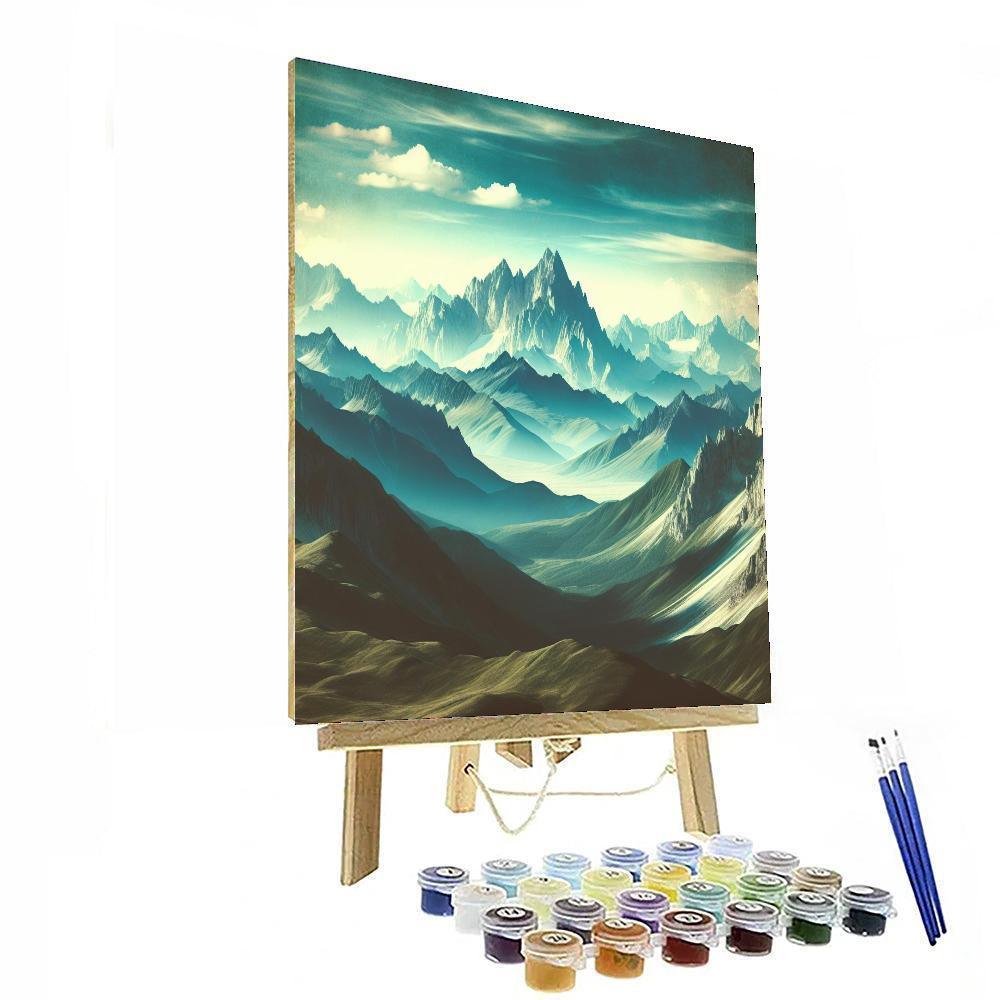 Spectacular Mountain Vista - DIY Painting By Numbers Kit – Artistry Rack