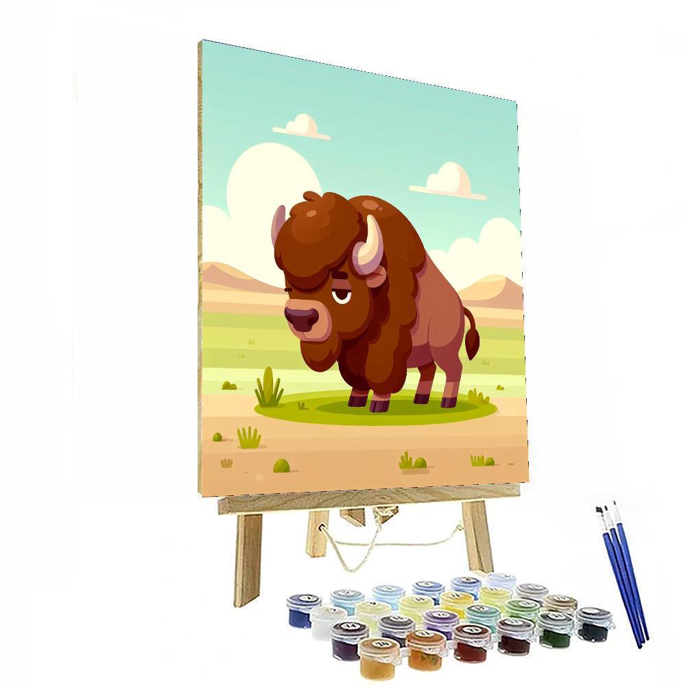 Benevolent Bison - DIY Painting By Numbers Kit – Artistry Rack