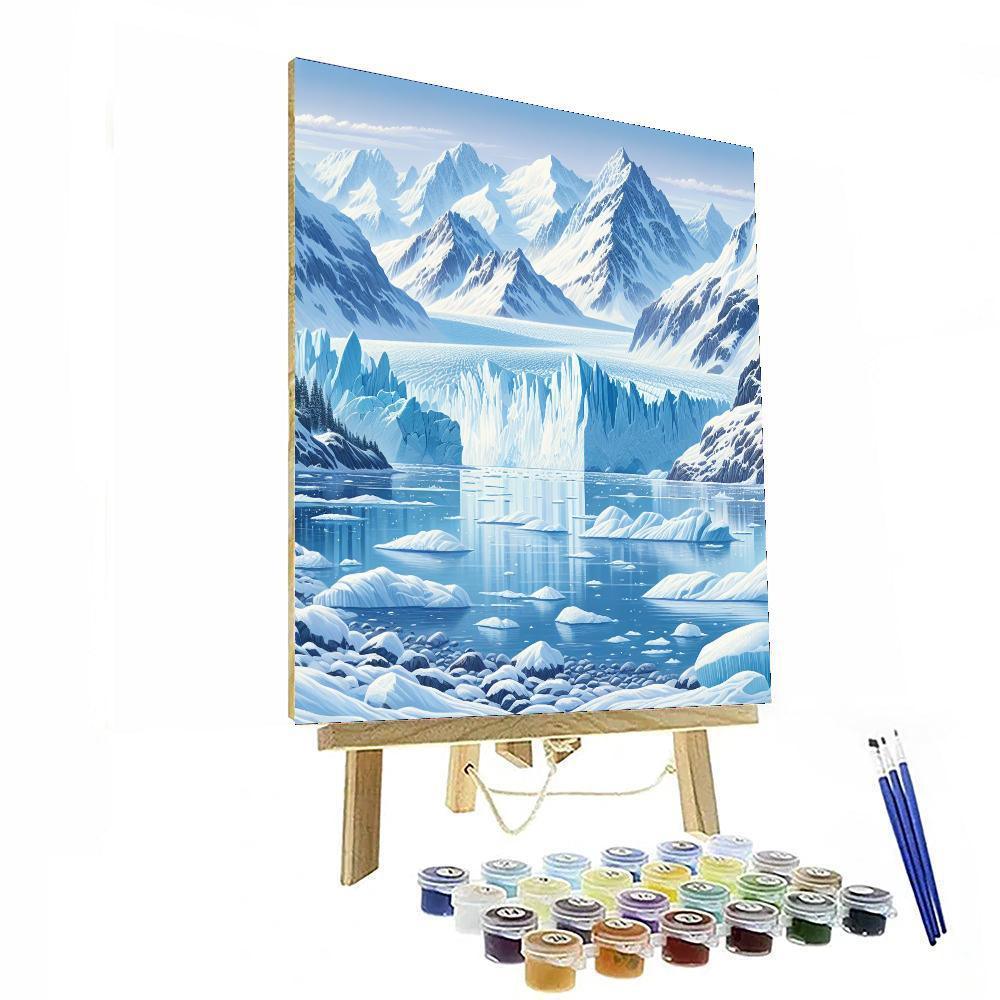 Majestic Alaskan Glaciers - DIY Painting By Numbers Kit – Artistry Rack