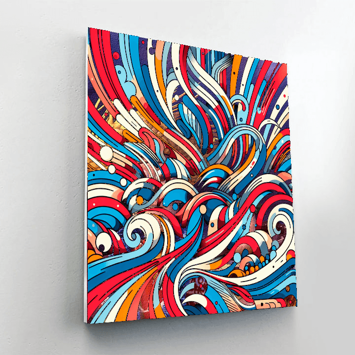 Dynamic Rhythmic Flow - DIY Painting By Numbers Kit – Artistry Rack