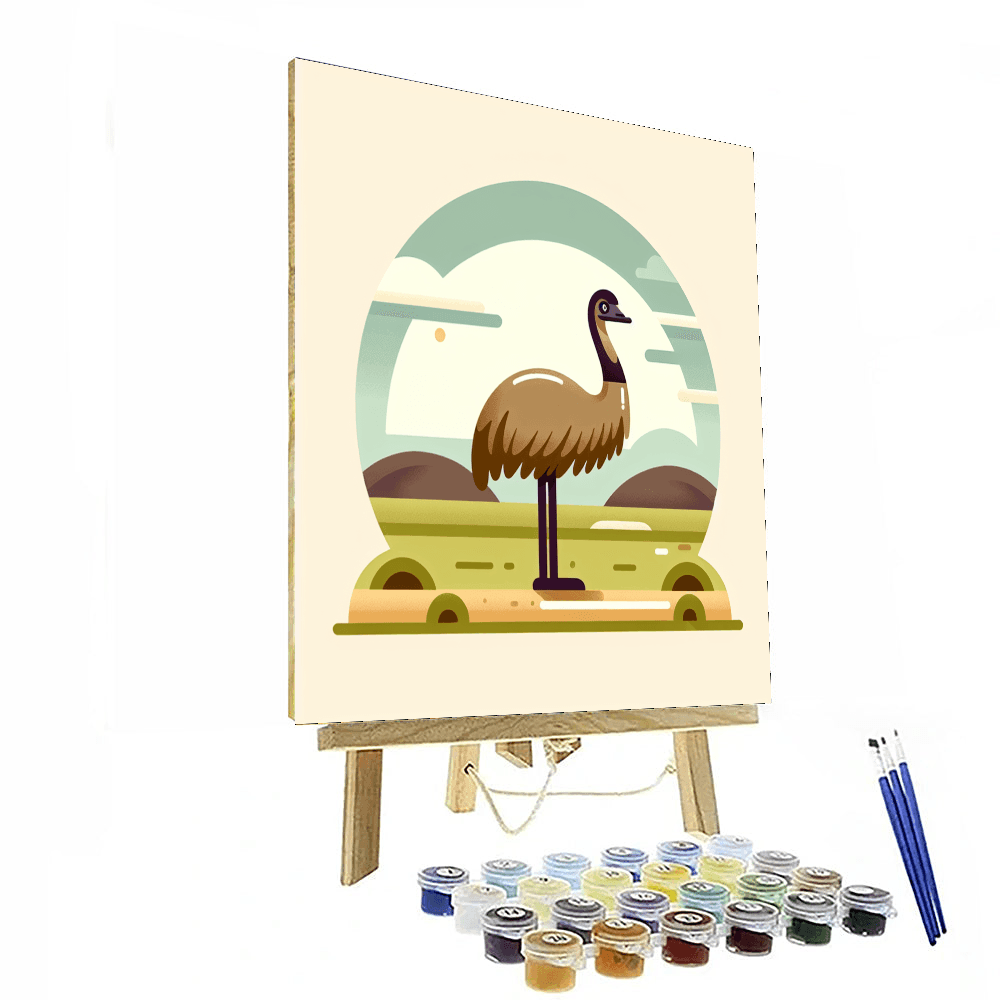Elegant Emu - DIY Painting By Numbers Kit – Artistry Rack