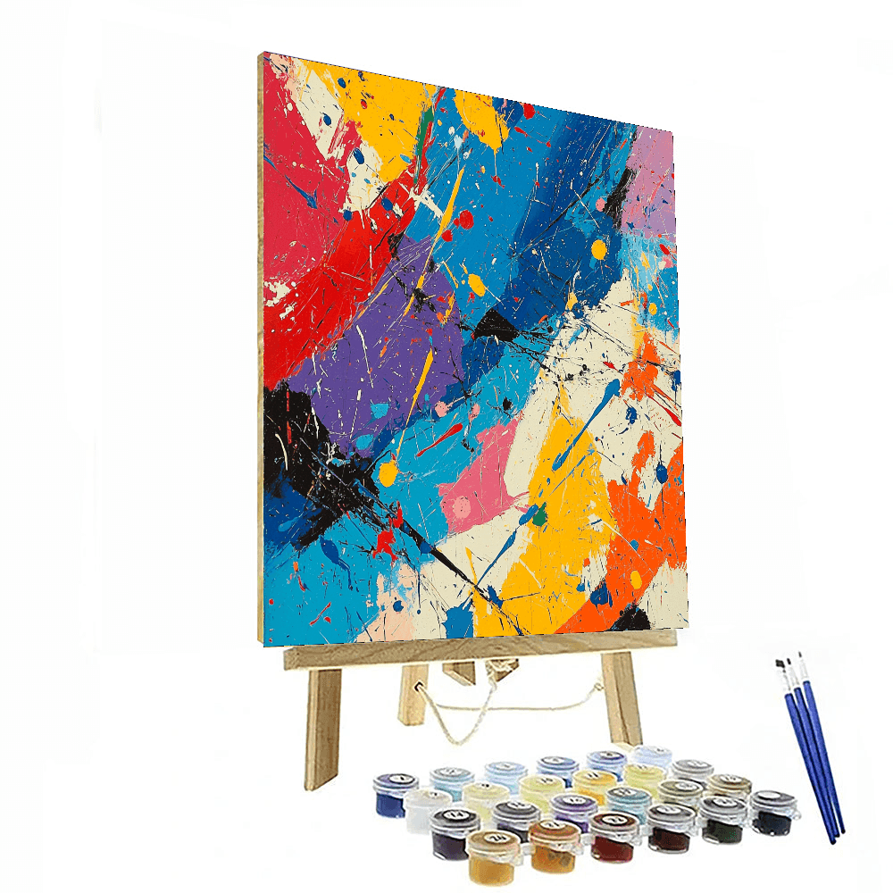Jackson Pollock Inspired Abstract Emotion - DIY Painting By Numbers Kit ...