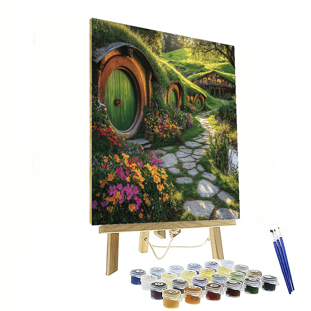 Hobbiton Movie Set - New Zealand - DIY Painting By Numbers Kit ...