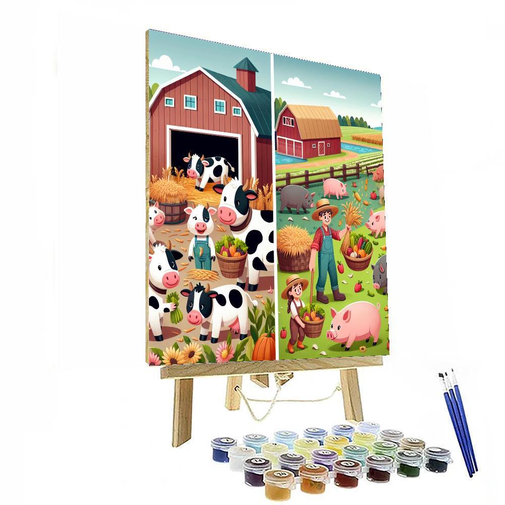 Friendly Farm Harvest - DIY Painting By Numbers Kit – Artistry Rack