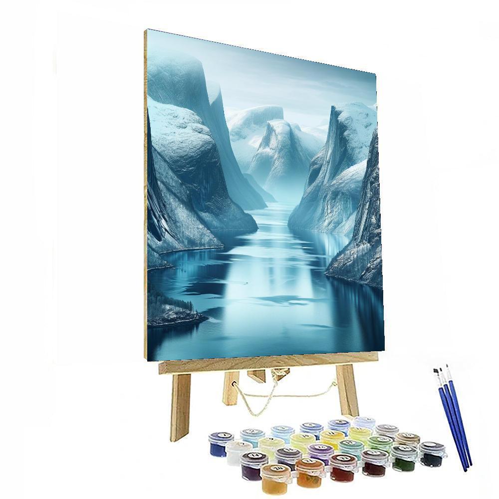 Nordic Tranquil Fjord - DIY Painting By Numbers Kit – Artistry Rack