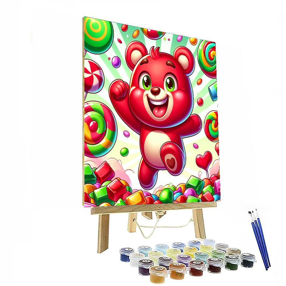 Bouncing Candy Gummy Bear - DIY Painting By Numbers Kit – Artistry Rack